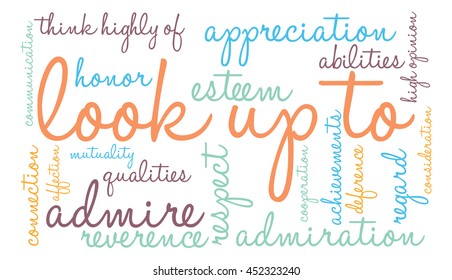 Look Word Cloud On White Background Stock Vector (Royalty Free ...