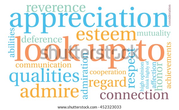 Look Word Cloud On White Background Stock Vector (Royalty Free ...