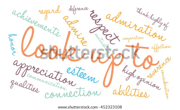 Look Word Cloud On White Background Stock Vector (Royalty Free ...