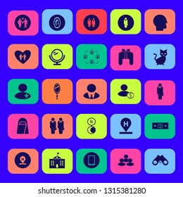 Looking Icon Set People Mobile Phone Stock Vector (Royalty Free ...