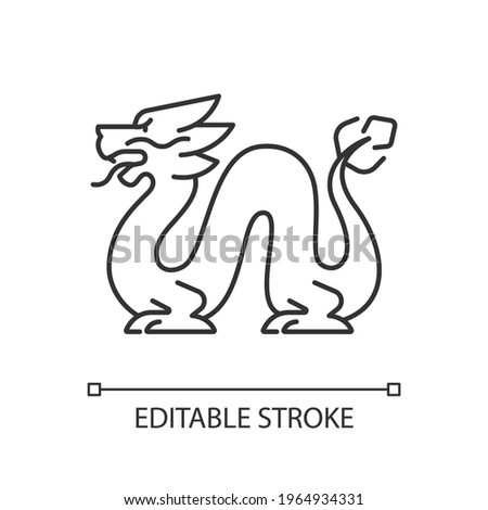 Simple Dragon Outline | Free download on ClipArtMag