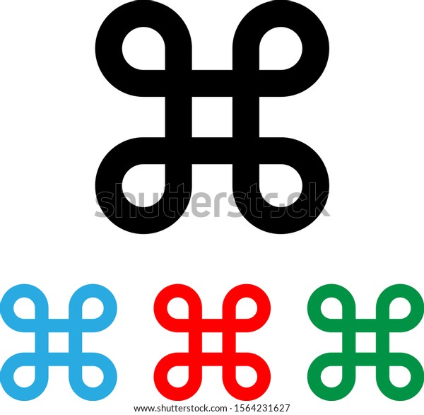 Looped Square Icon Vector Art Illustration Stock Vector (Royalty Free ...