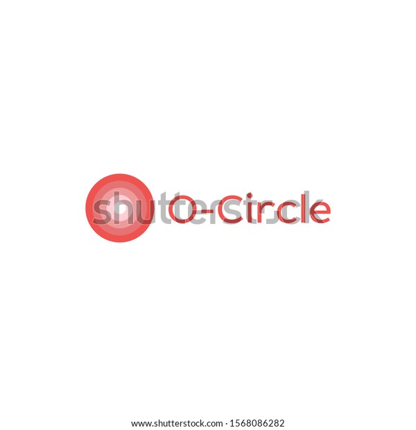 Looping Letter O Red Color Logo Stock Vector (Royalty Free) 1568086282 ...