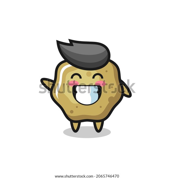 Loose Stools Cartoon Character Doing Wave Stock Vector (Royalty Free ...