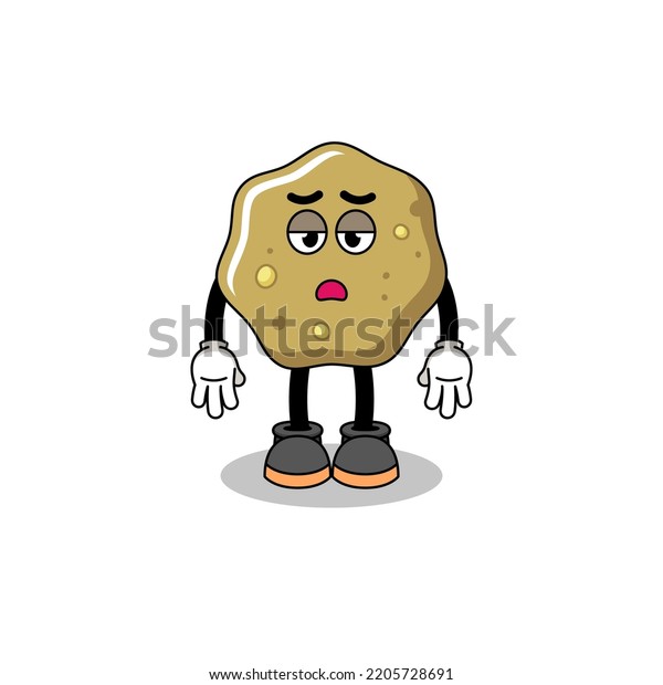 Loose Stools Cartoon Fatigue Gesture Character Stock Vector (Royalty ...