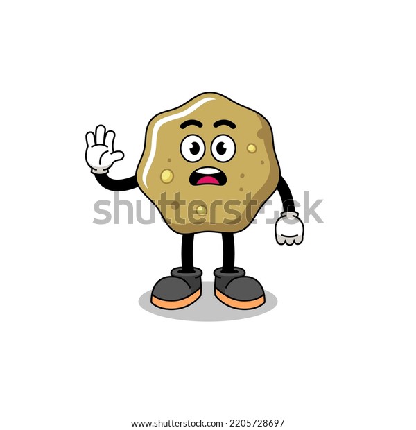 Loose Stools Cartoon Illustration Doing Stop Stock Vector (Royalty Free ...