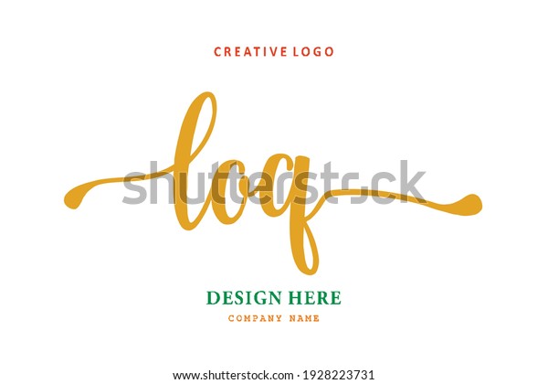 Loq Lettering Logo Simple Easy Understand Stock Vector (Royalty Free ...