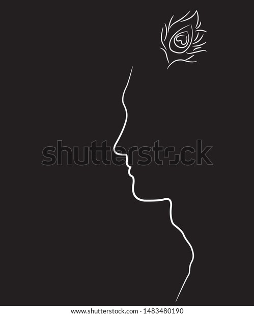 Lord Krishna Vector Graphic Design Stock Vector (Royalty Free ...