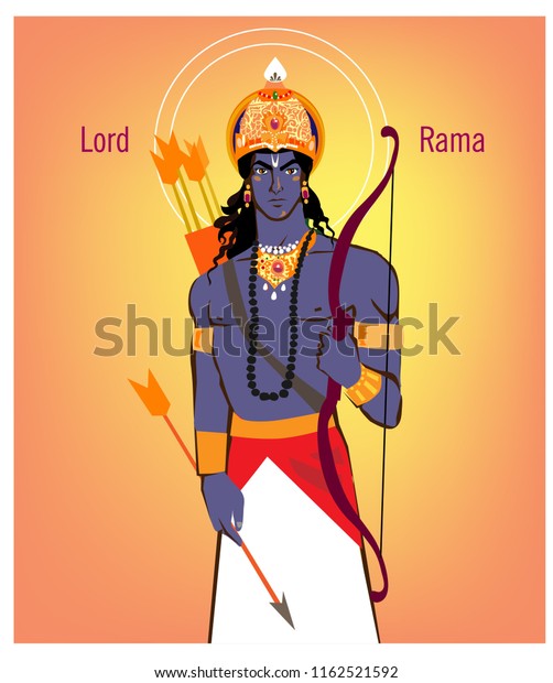 Lord Rama Illustration Vector Stock Vector (Royalty Free) 1162521592 ...