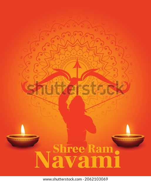 Lord Rama Vector Graphic Design Holding Stock Vector (Royalty Free ...