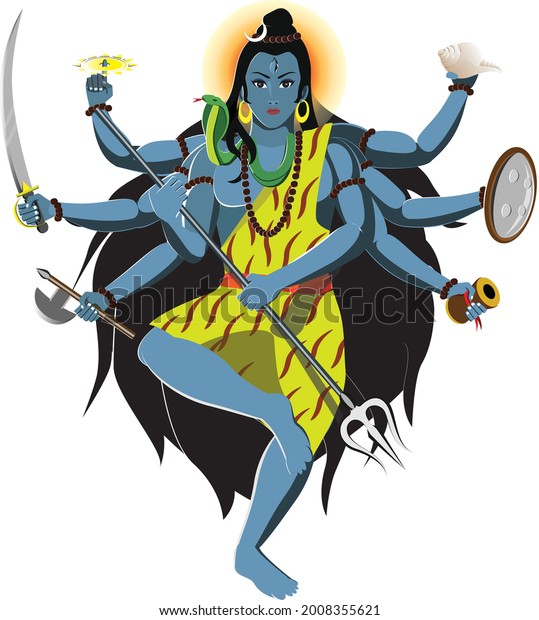 Lord Shiva Protector Destroyer Stock Vector (Royalty Free) 2008355621 ...