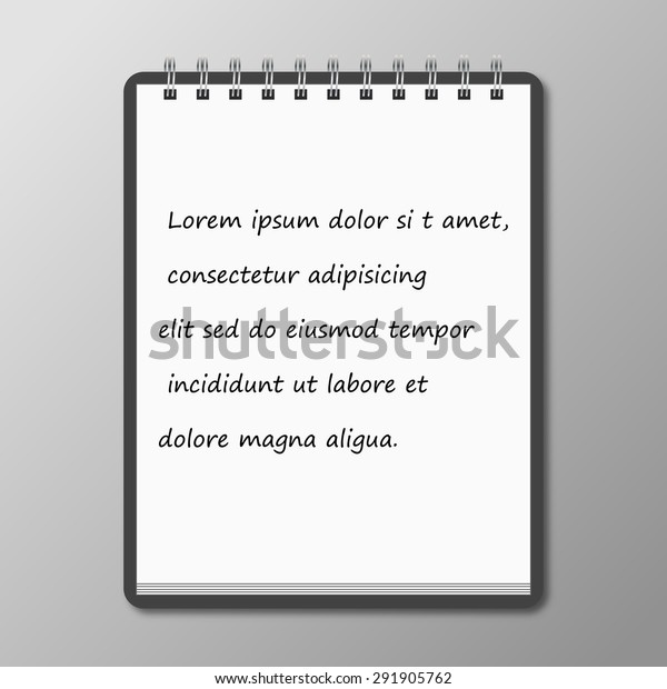 Lorem Ipsum Written By Hand On Stock Vector (Royalty Free) 291905762 ...