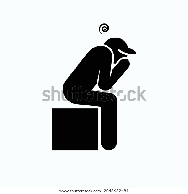 Loser Icon Disappointed Symbol Vector Stock Vector (Royalty Free ...