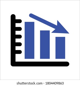 Loss Chart Vector Icon Diagram Stock Vector (Royalty Free) 1804409863 ...