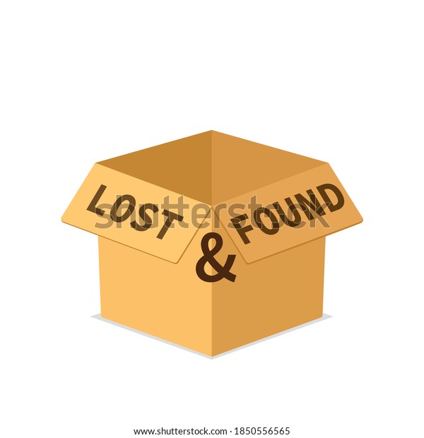 Lost Found Icon Clipart Image Isolated Stok Vektör (Telifsiz ...