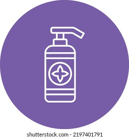 Lotion Line Circle Icon Vector Image Stock Vector (Royalty Free ...