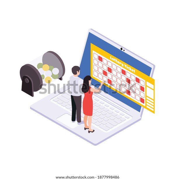 Lottery Isometric Lotto Rotation Machine Balls Stock Vector (Royalty ...