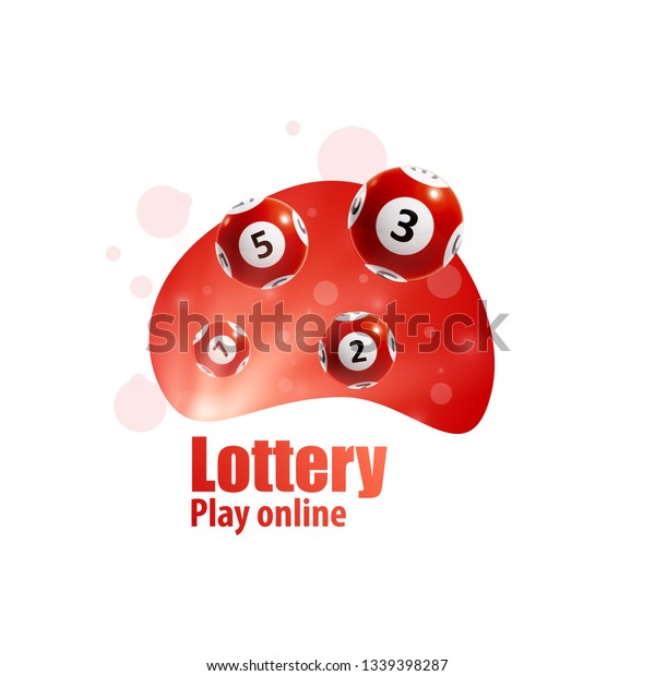 Lottery Realistic 3d Objects Logo Stock Vector (Royalty Free) 1339398287
