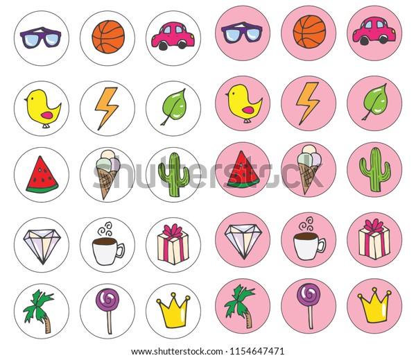 Lotto Print Play Hand Drawing Games Stock Vector (Royalty Free ...