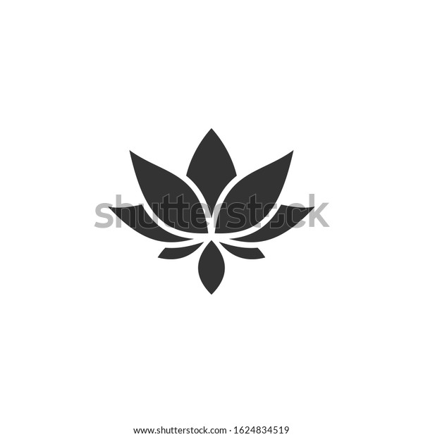 Lotus Icon Template Color Editable Lotus Stock Vector (Royalty Free ...