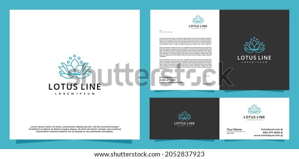 Lotus Logo Design Templete Stock Vector (Royalty Free) 2052837923 ...