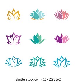 Lotus Symbol Vector Icon Illustration: vetor stock (livre de direitos ...