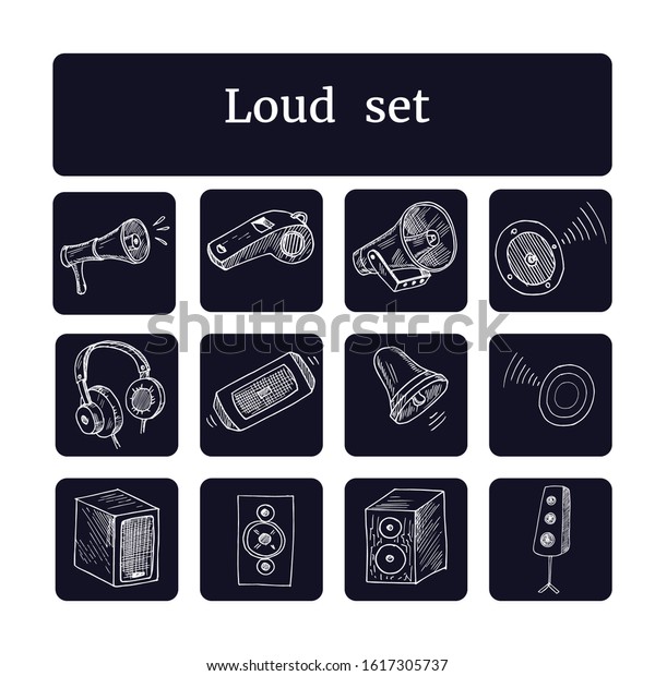 Loud Doodle Set Vector Illustration Isolated Stock Vector (Royalty Free ...