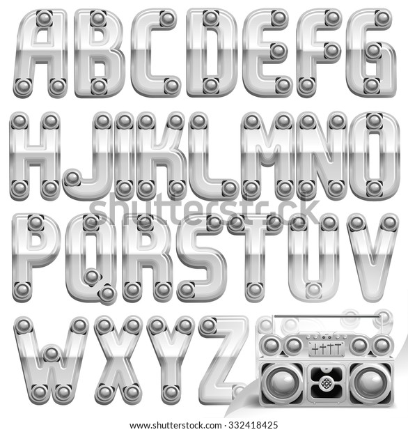 Loud Font Part 12 Complete Abc Stock Vector (Royalty Free) 332418425 ...
