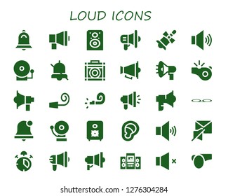 Loud Icon Set 30 Filled Loud Stock Vector (Royalty Free) 1276304284 ...