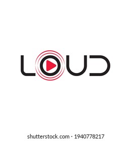 Loud Letter Speaker Logo Design Vector Stock Vector (Royalty Free ...