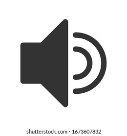 Loud Volume Icon Volume Speaker Button Stock Vector (Royalty Free ...