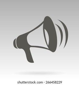 Loudhailer Symbol Stock Vector (Royalty Free) 266458229 | Shutterstock
