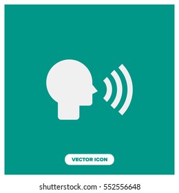 Loudly Talking Person Icon Speak Icon Stock Vector (Royalty Free ...