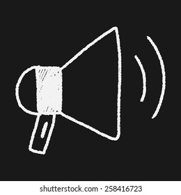 Loudspeaker Doodle Drawing Stock Vector (Royalty Free) 258416723 ...