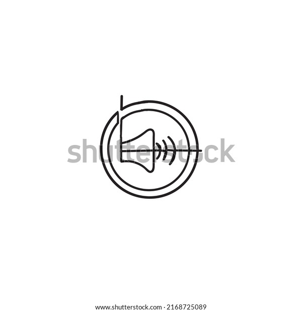 Loudspeaker Logo Illustration Icon Vector Isolated Stock Vector ...