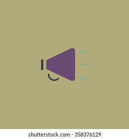 Loudspeaker Retro Dim Color Vector Flat Stock Vector (Royalty Free ...