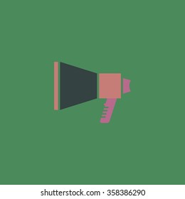 Loudspeaker Retro Dim Color Vector Flat Stock Vector (Royalty Free ...