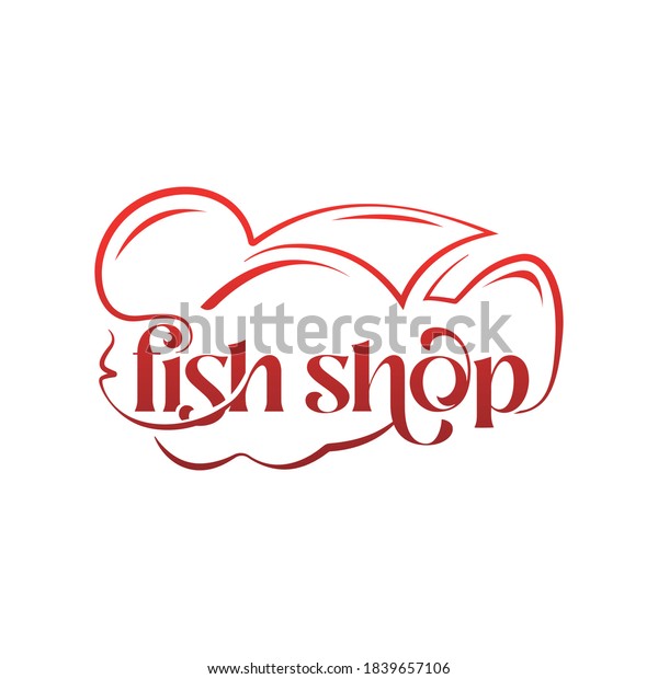 diseño del logo del pez louhan: vector de stock (libre de regalías ...
