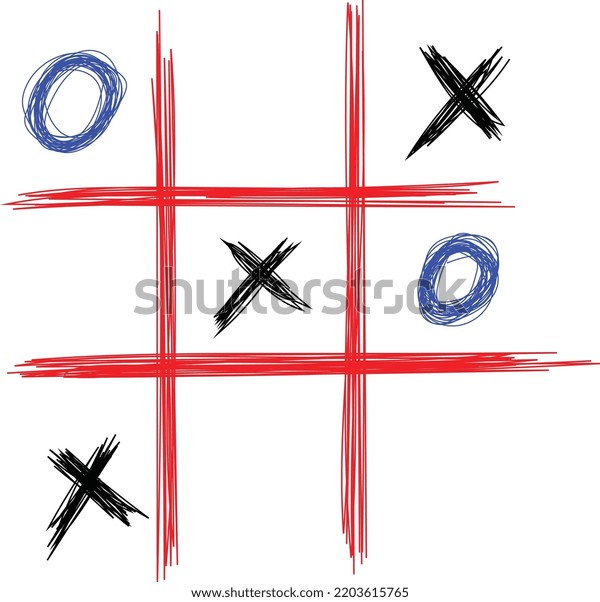 Louis Tattoo Tic Tac Toe Vector Stock Vector (Royalty Free) 2203615765 ...