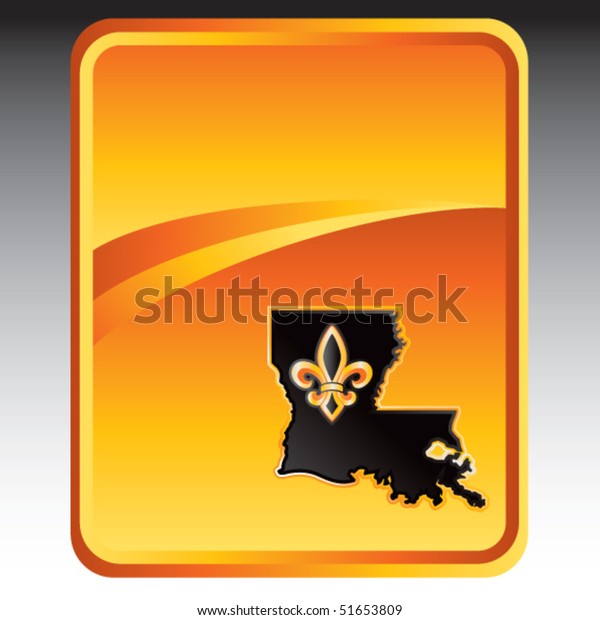Louisiana State Orange Backdrop Stock Vector (Royalty Free) 51653809 ...