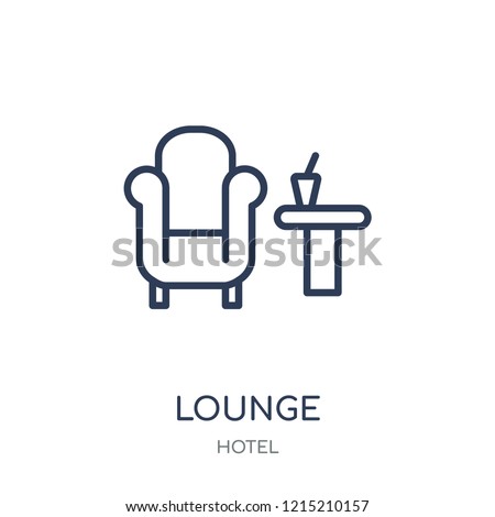 Lounge Icon Lounge Linear Symbol Design Stock Vector (Royalty Free ...