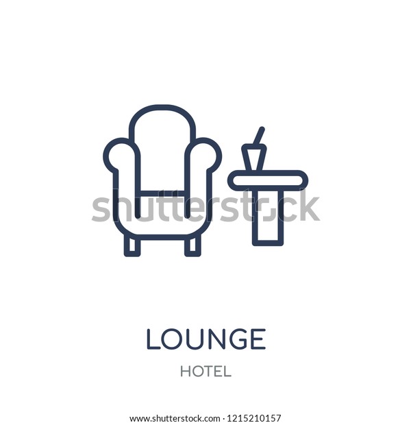 Lounge Icon Lounge Linear Symbol Design Stock Vector (Royalty Free ...