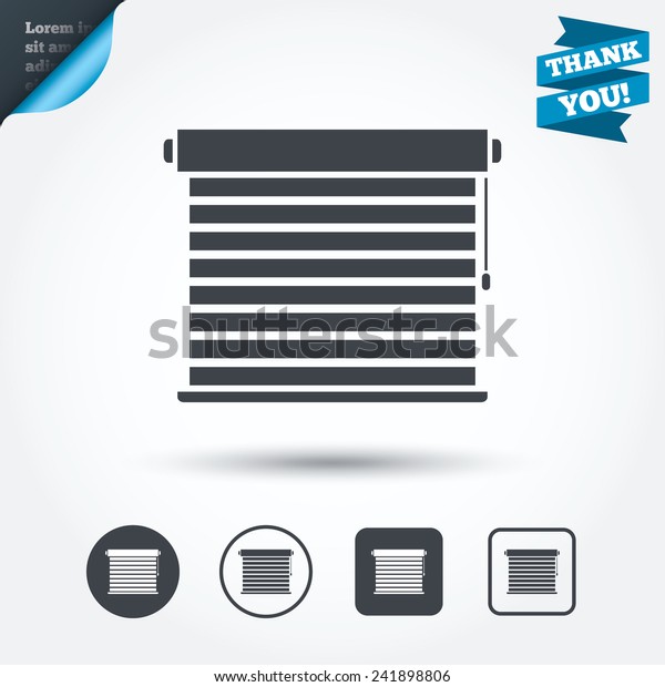 Louvers Sign Icon Window Blinds Jalousie: vector de stock (libre de ...