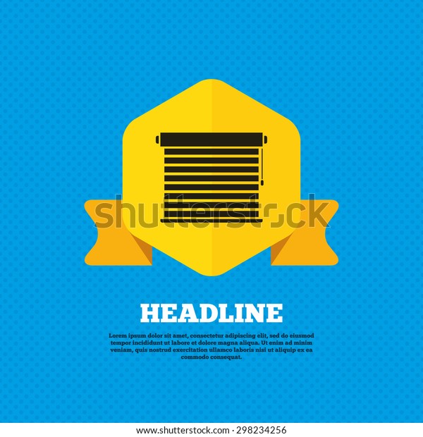 Louvers Sign Icon Window Blinds Jalousie Stock Vector (Royalty Free ...