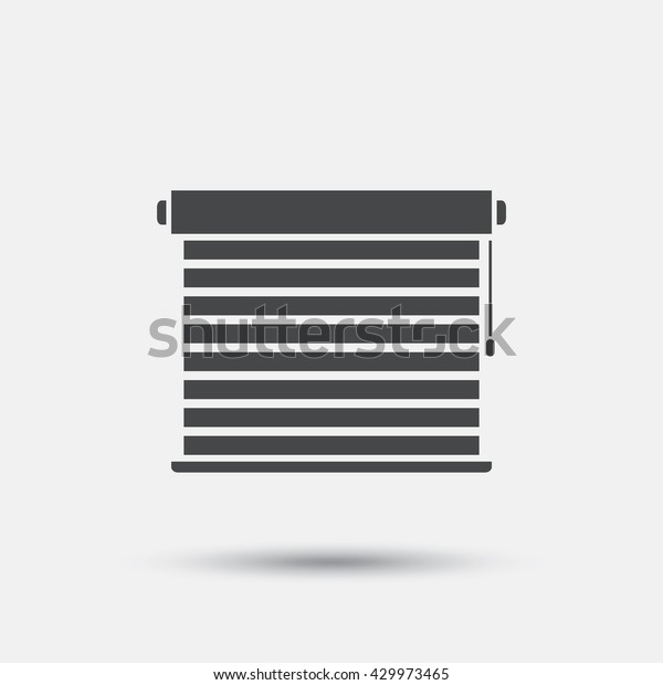 Louvers Sign Icon Window Blinds Jalousie Stock Vector (Royalty Free ...