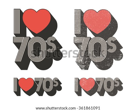 Love 70 S Stock Vector (Royalty Free) 361861091 - Shutterstock