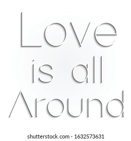 Love All Around Vector Illustration Stock Vector (Royalty Free ...