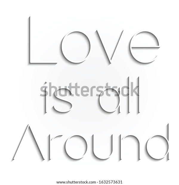 Love All Around Vector Illustration Stock Vector (Royalty Free ...