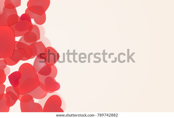 Love Backgrounds Fading Bright Red Hearts Stock Vector (Royalty Free ...