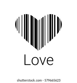 Love Bar Code Abstract Background Dark: vector de stock (libre de ...